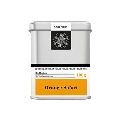 Samova Orange Safari Bio Rooibos Tee Dose 100g | Drinks.ch