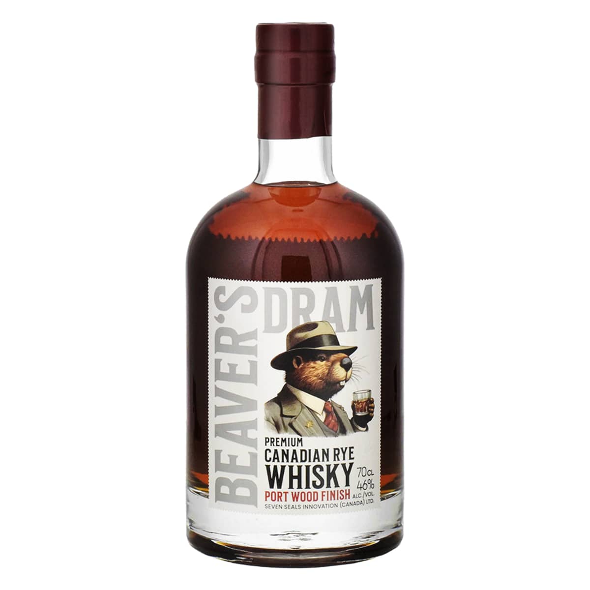 Beaver's Dram Premium Canadian Rye Whisky Port Wood Finish 70cl | Drinks.ch