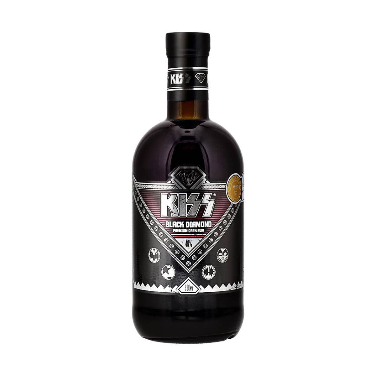 Kiss Black Diamond Premium Dark Rum 50cl | Drinks.ch